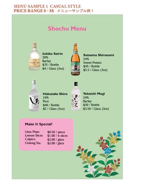 Discovering Shochu: Episode 16 – Creating a Menu That Works